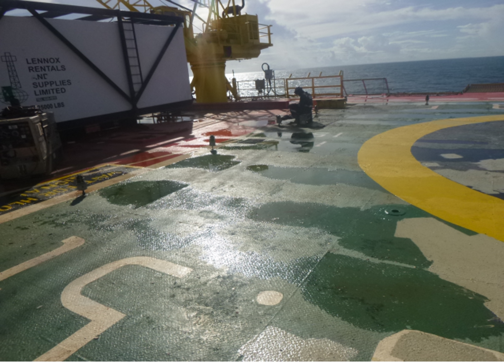 Helideck Refurbishment Offshore Trinidad – Adon Group